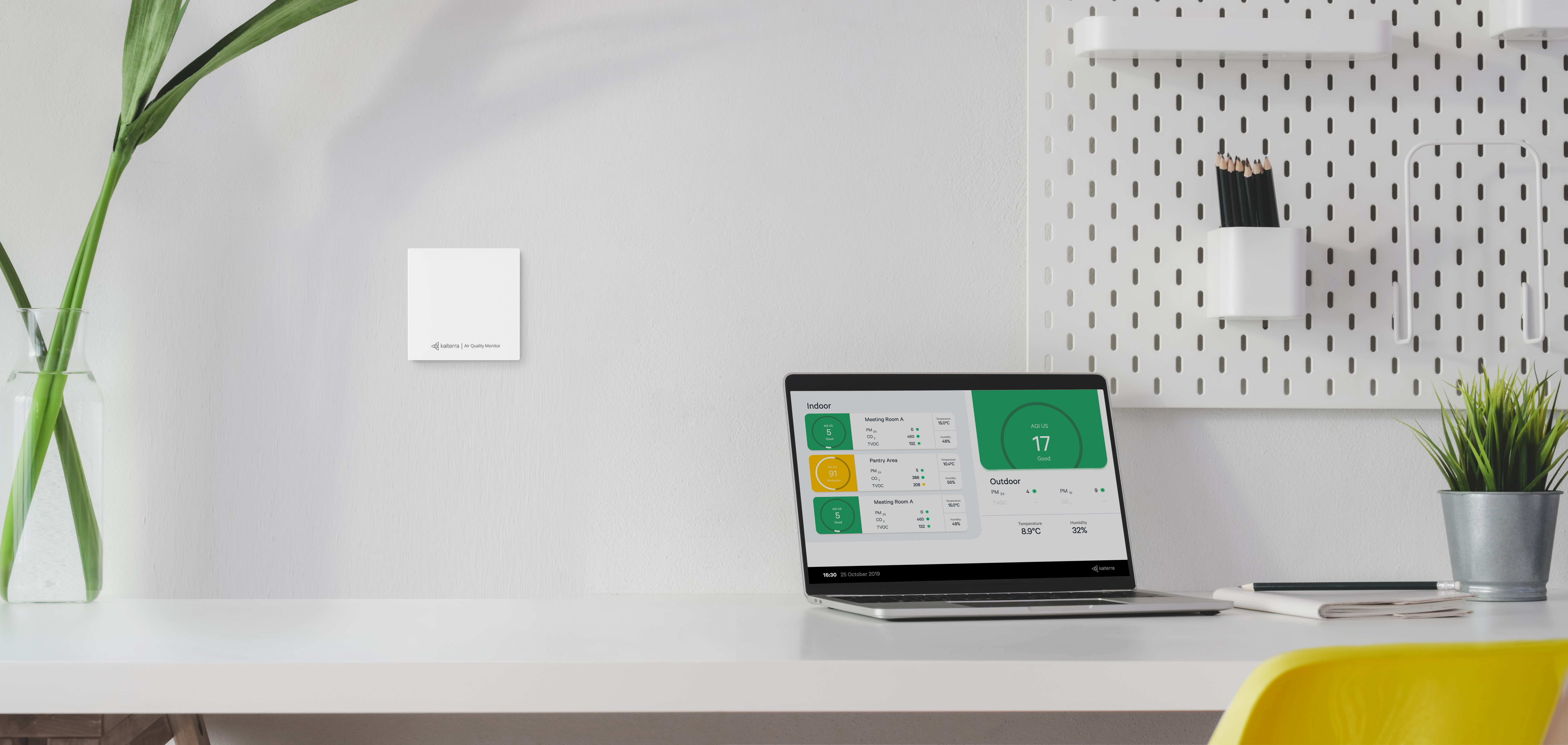 Kaiterra Square Recessed Air Quality Monitor